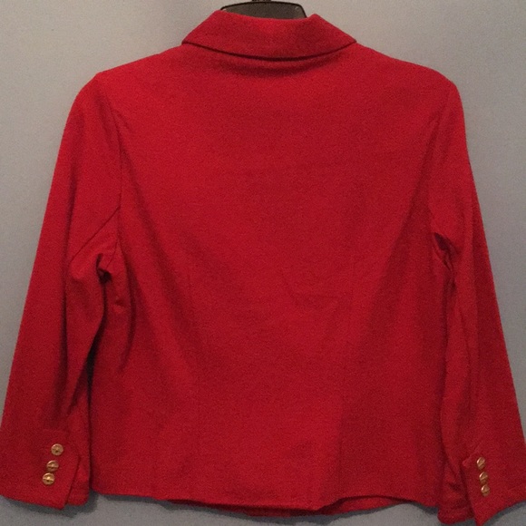 CAbi | Jackets & Coats | Cabi Perfect Red Detach Bow Jacket | Poshmark